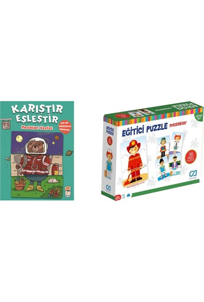 Karıştır Eşleştir Meslekleri Keşfet ve Eğitici Puzzle Meslekler (Ciltli) Karıştır Eşleştir Meslekleri Keşfet ve Eğitici Puzzle Meslekler (Ciltli)