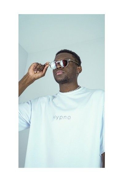Hypno By H1 Beyaz Özel Tasarım Baskılı Unisex Oversize T-Shirt Hypno By H1 Beyaz Özel Tasarım Baskılı Unisex Oversize T-Shirt