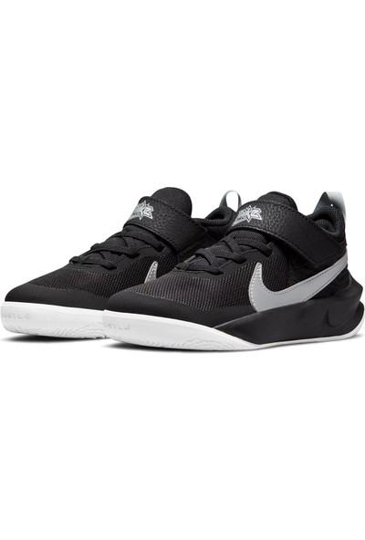 Nike Team Hustle D 10 (Ps) Siyah/gri/gümüş
