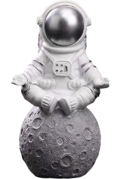 Dolity Sevimli Reçine Astronot Heykel Dış Uzay Eğlenceli Hediyeler Kitaplık Masaüstü Dekor Gümüş Meditasyon (Yurt Dışından) Dolity Sevimli Reçine Astronot Heykel Dış Uzay Eğlenceli Hediyeler Kitaplık Masaüstü Dekor Gümüş Meditasyon (Yurt Dışından)