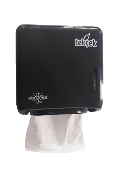 Rulopak Tek Çek Tuvalet Kağıdı Dispanseri Siyah