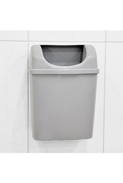 Rulopak Duvara Monte Çöp Kovası 6 Lt Beyaz