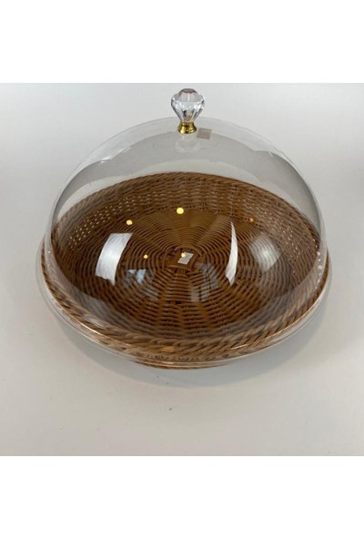 WoodBor Kapaklı Ekmek - Meyve Sepeti 40 x 40 cm.