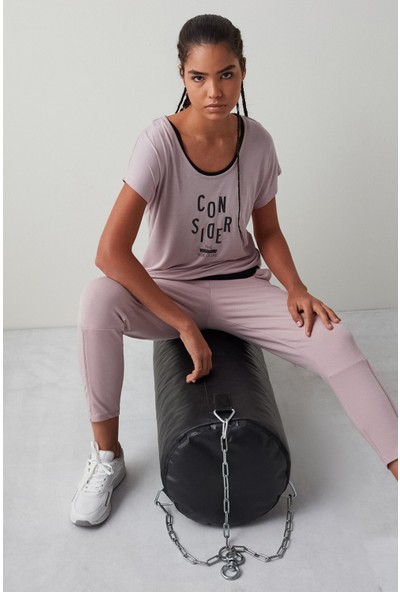 Penti Lila Trim Detailed Jogger Pantolon Penti Lila Trim Detailed Jogger Pantolon