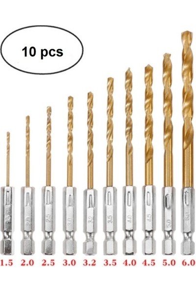 Ctn Paltava 1/4'' Bits Saplı Hss Matkap Uçu Seti 10'lu Ctn Paltava 1/4'' Bits Saplı Hss Matkap Uçu Seti 10'lu