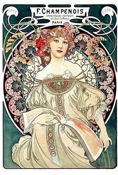 Movas Sanat Alphonse Mucha Sanat Eseri / Mozaik Tablo / Mozaik Puzzle (35X50CM) E20203586 Movas Sanat Alphonse Mucha Sanat Eseri / Mozaik Tablo / Mozaik Puzzle (35X50CM) E20203586