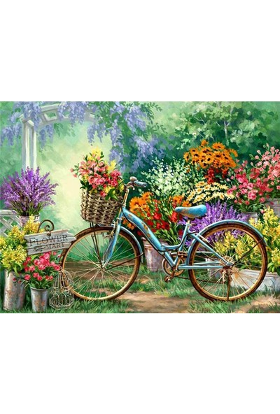 Movas Sanat Güzel Bir Bahçede Bisiklet Elmas Mozaik Tablo 60X45CM E20203427 Movas Sanat Güzel Bir Bahçede Bisiklet Elmas Mozaik Tablo 60X45CM E20203427