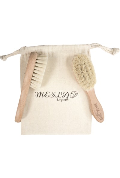 Mesla Organik Doğal Keçi Kılı Yumuşak Doğal Bebek Tarağı Mesla Organik Doğal Keçi Kılı Yumuşak Doğal Bebek Tarağı
