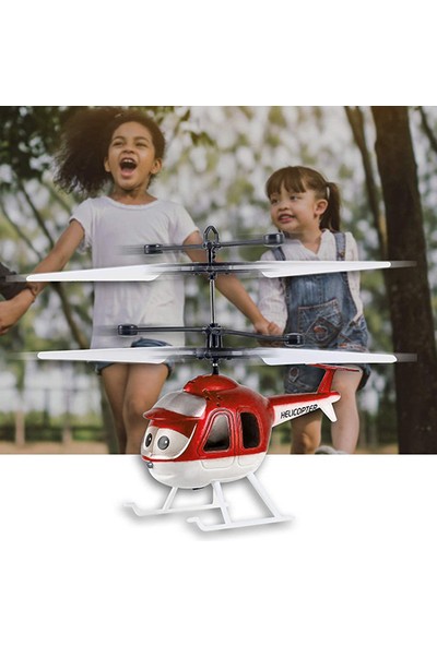 Tamam Elektronik Kumandalı Sensörlü Uçan Helikopter Tamam Elektronik Kumandalı Sensörlü Uçan Helikopter