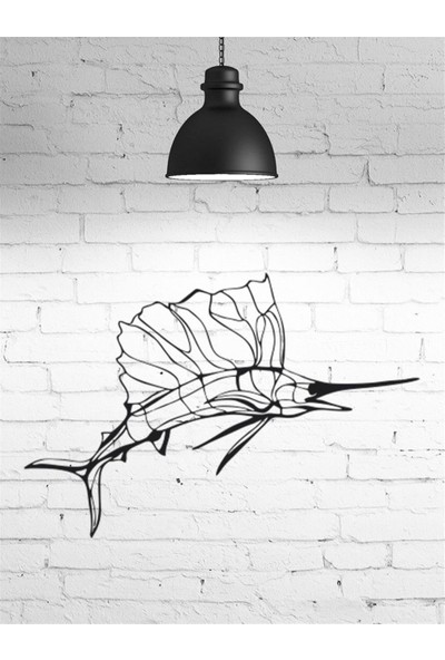 Altın Reklam Swordfısh Pleksi Duvar Tablo