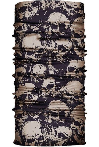 Knmaster Dark Cemetery Outdoor Bisiklet Çok Amaçlı Buff Bandana Boyunluk Kafa Bandı