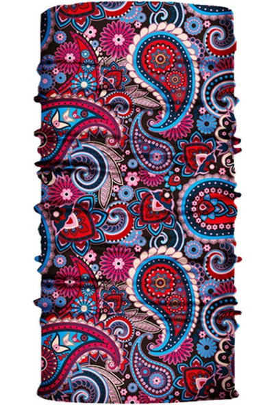 Knmaster Violet Outdoor Bisiklet Çok Amaçlı Buff Bandana Boyunluk Kafa Bandı