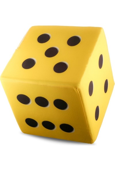 3 Boyutlu Dijital Baskılı Çok Amaçlı Dekoratif Sarı Zar