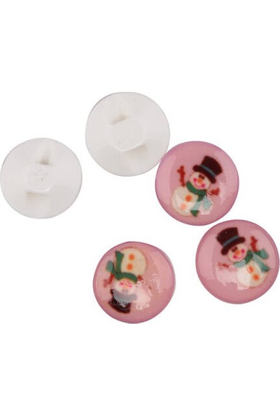 Simisso Kardan Adam Baskılı Düğme | Gül Kurusu