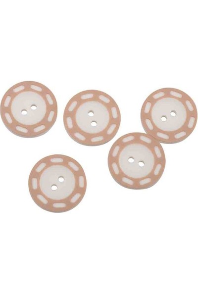 Simisso Delikli Düğme Krem