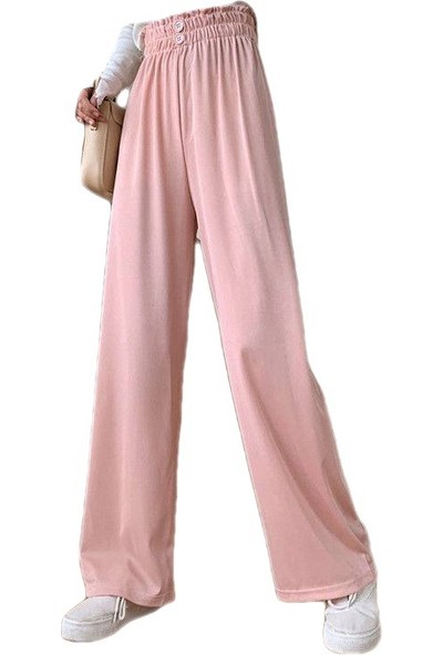 Runningman Pembe Yüksek Belli Pantolon (Yurt Dışından)