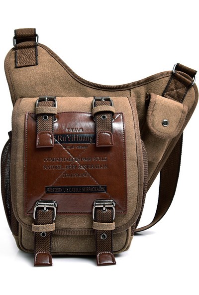 Fashion Smart Erkek Vintage Küçük Kanvas Omuz Çantası Crossbody Cüzdan (Yurt Dışından) Fashion Smart Erkek Vintage Küçük Kanvas Omuz Çantası Crossbody Cüzdan (Yurt Dışından)