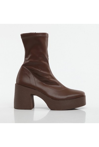 Hotiç Kahve Kadın Topuklu Bot - 01BOH231200A480
