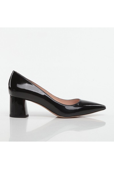Hotiç Siyah Kadın Kalın Topuk - 01AYH230310A100