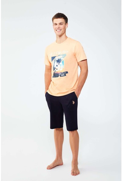 U.s. Polo Assn. Erkek Somon T-Shirt Şort Takımı