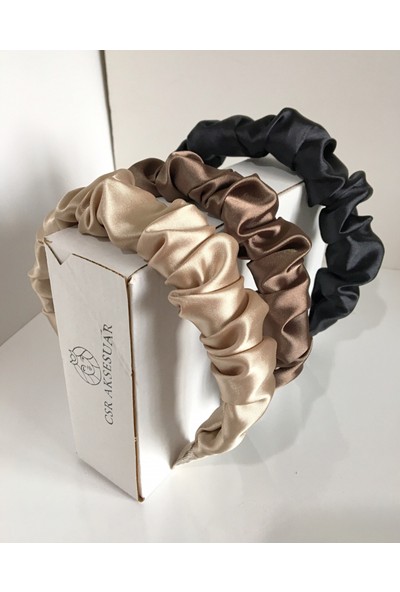 Csr Aksesuar 3lü Saten Taç Seti