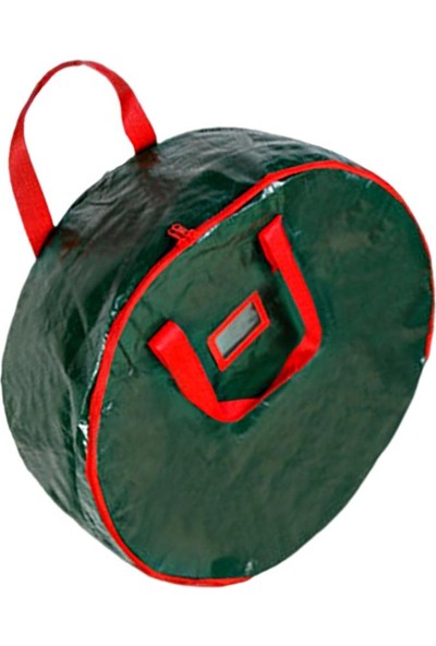 Baosity Depolama Konteyner Çanta Tatil Çelenk Depolama Xmas Yeşil 60X20CM Için Kolu Güçlendirin (Yurt Dışından)