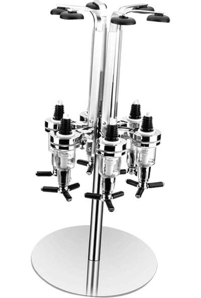 Baosity Rotary 6 Şişe Likör Dağıtıcı Çubuğu Bira Likörü Için Butler Tutucu Set (Yurt Dışından) Baosity Rotary 6 Şişe Likör Dağıtıcı Çubuğu Bira Likörü Için Butler Tutucu Set (Yurt Dışından)
