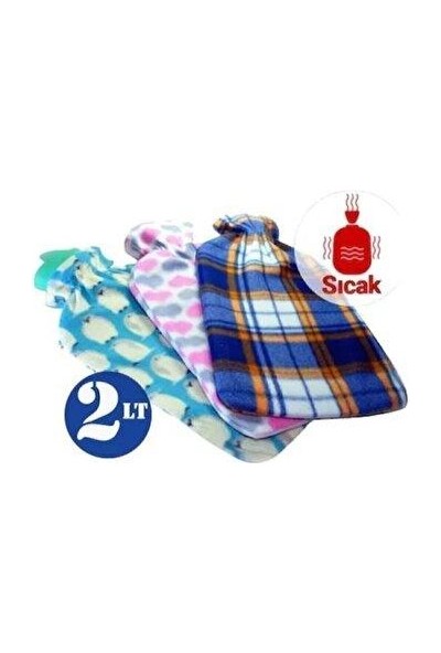 Nerox Desenli Kılıflı Sıcak Su Torbası 2 Lt