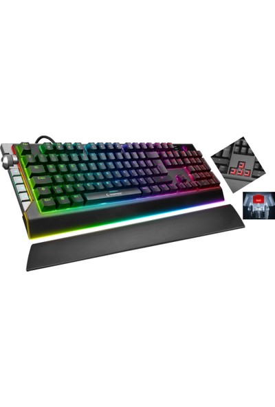 Rampage KB-R29 Grand Series Rgb Ledli Mekanik Red Optical Switch Gaming Oyuncu Klavyesi Rampage KB-R29 Grand Series Rgb Ledli Mekanik Red Optical Switch Gaming Oyuncu Klavyesi