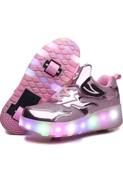 Anteasy Shop LED Işıklı Spor Ayakkabı - Pembe (Yurt Dışından)