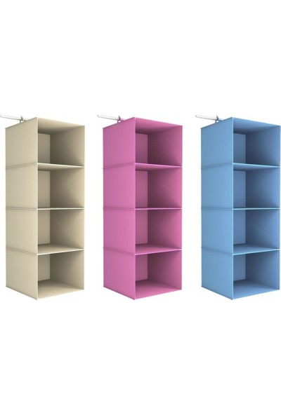 4 Gözlü Dolap Organizer