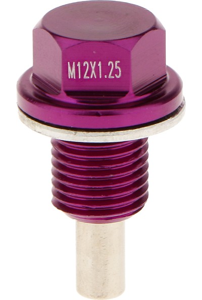 M12X1.25 Evrensel Eloksal Manyetik Motor Yağı Tahliye Fiş Vida Mor M12X1.25 Evrensel Eloksal Manyetik Motor Yağı Tahliye Fiş Vida Mor