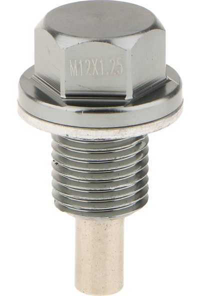 M12X1.25 Anodize Manyetik Motor Yağ Pan Tahliye Fişi Toyota Gray
