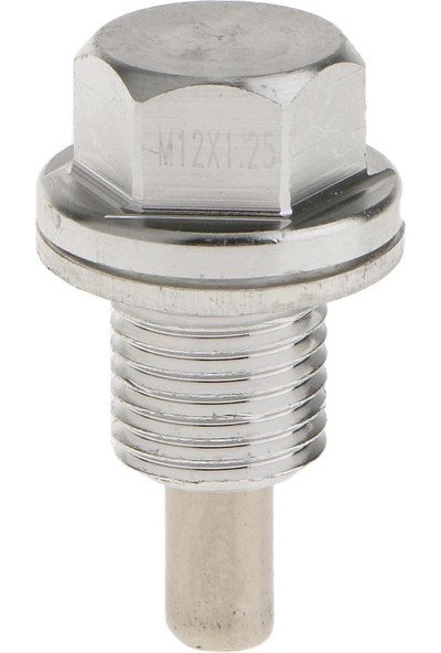 M12X1.25 Eloksallı Manyetik Vida Motor Yağ Pan Tahliye Bolt Fiş Gümüş M12X1.25 Eloksallı Manyetik Vida Motor Yağ Pan Tahliye Bolt Fiş Gümüş