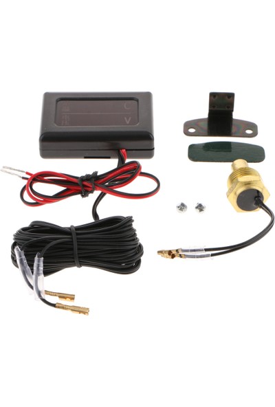 Araba Dijital Ekran Voltmetre Su Sıcaklığı Ölçer Sensör 1/2 21MM Araba Dijital Ekran Voltmetre Su Sıcaklığı Ölçer Sensör 1/2 21MM