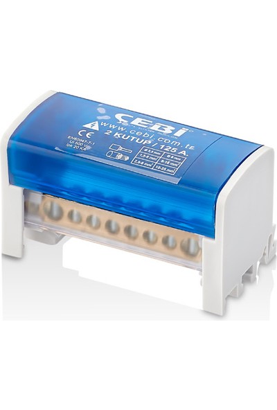 Çebi 125A 2 Kutup Dağıtım Ünitesi 7 Delikli 7X12MM 907-51