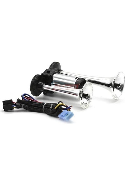 Oto Korna 2 Borulu Havalı Motorlu Nikelaj 12 V