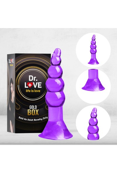 Boğumlu Anal Plug Tıkaç Dildo Favori Model Mor Boğumlu Anal Plug Tıkaç Dildo Favori Model Mor