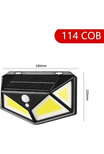 TK Hareket Sensörlü Bahçe Lambası 114 LED 3 Mod TK Hareket Sensörlü Bahçe Lambası 114 LED 3 Mod