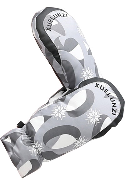 Farfi Rüzgar Geçirmez Unisex Eldiven - Gri (Yurtdışından)