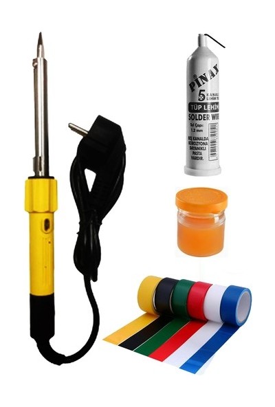 Xolo 80 Watt Lehim Havya Kalem Set Tel+Pasta+Izole Bant