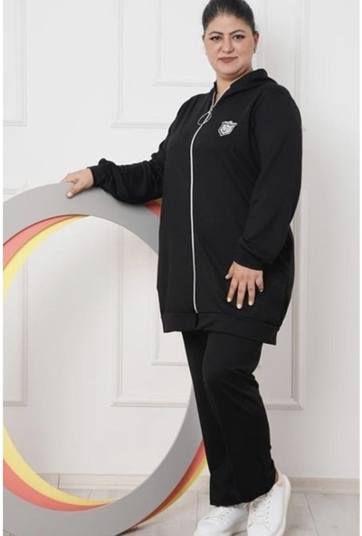 Escbutik Kadın Fermuarlı 2li Eşofman Takım