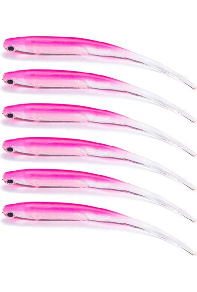 Codenoone 6 Adet 10 cm Yumuşak Balık Yemleri-Pembe (Yurt Dışından) Codenoone 6 Adet 10 cm Yumuşak Balık Yemleri-Pembe (Yurt Dışından)