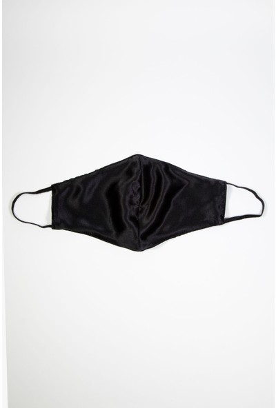 Lila Rosa Saf Ipek Maske