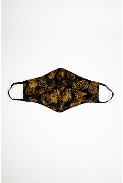 Lila Rosa Saf Ipek Maske