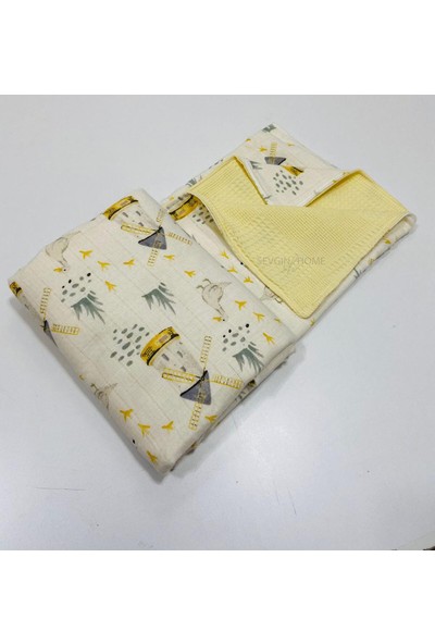 Sevgin Home Müslin Pikeli Battaniye %100 Pamuk