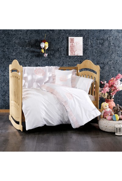 Minelya Home 5 Parça Dantelli Polar Battaniyeli Pamuk Dalya Bebek Nevresim Takımı Minelya Home 5 Parça Dantelli Polar Battaniyeli Pamuk Dalya Bebek Nevresim Takımı