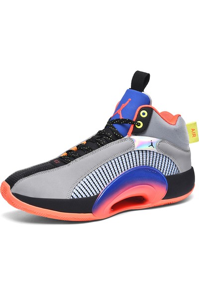 Sıtong Gri Turuncu Erkek Spor Ayakkabıları (Yurt Dışından)