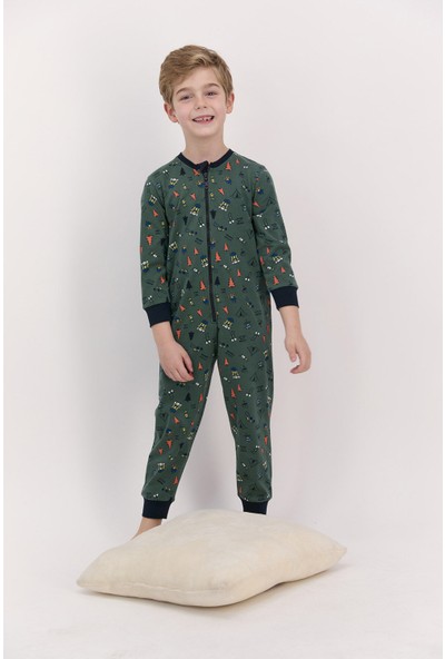 Rolypoly Koyu Haki Erkek Çocuk Tulum Rolypoly Koyu Haki Erkek Çocuk Tulum