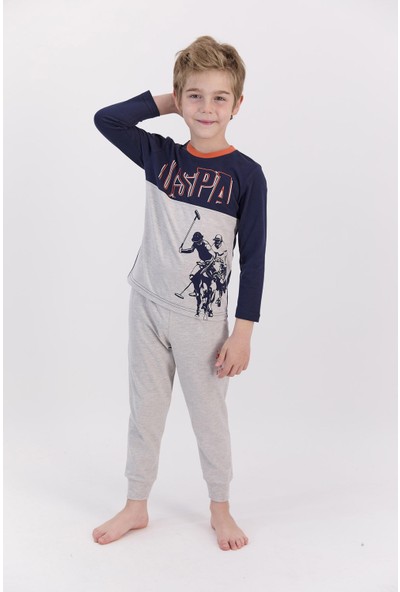 U.S. Polo Assn. U.S. Polo Assn Lacivert Bejmelanj Erkek Çocuk Pijama Takımı U.S. Polo Assn. U.S. Polo Assn Lacivert Bejmelanj Erkek Çocuk Pijama Takımı